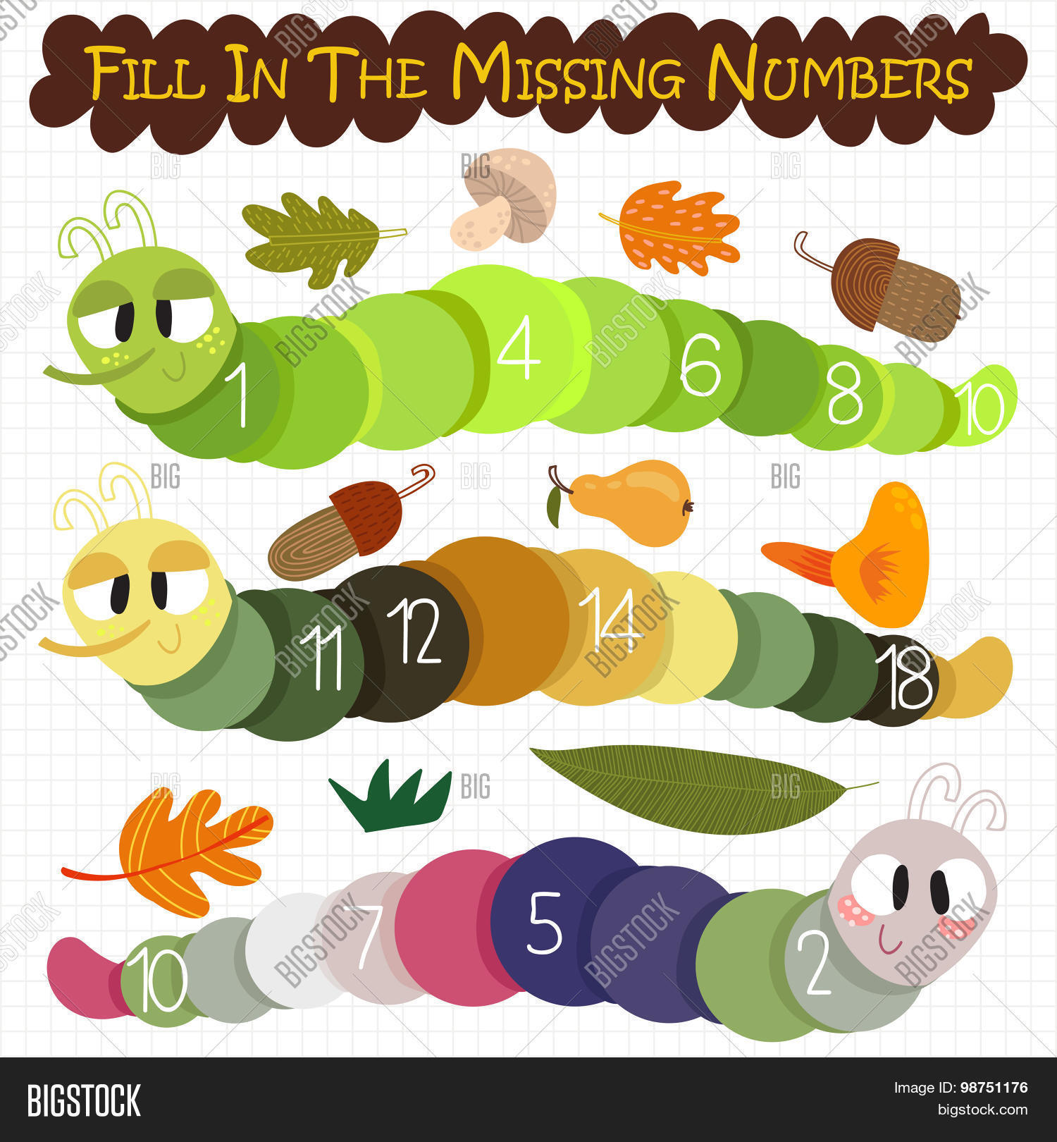 Learn Count Number. Vector & Photo (Free Trial) | Bigstock