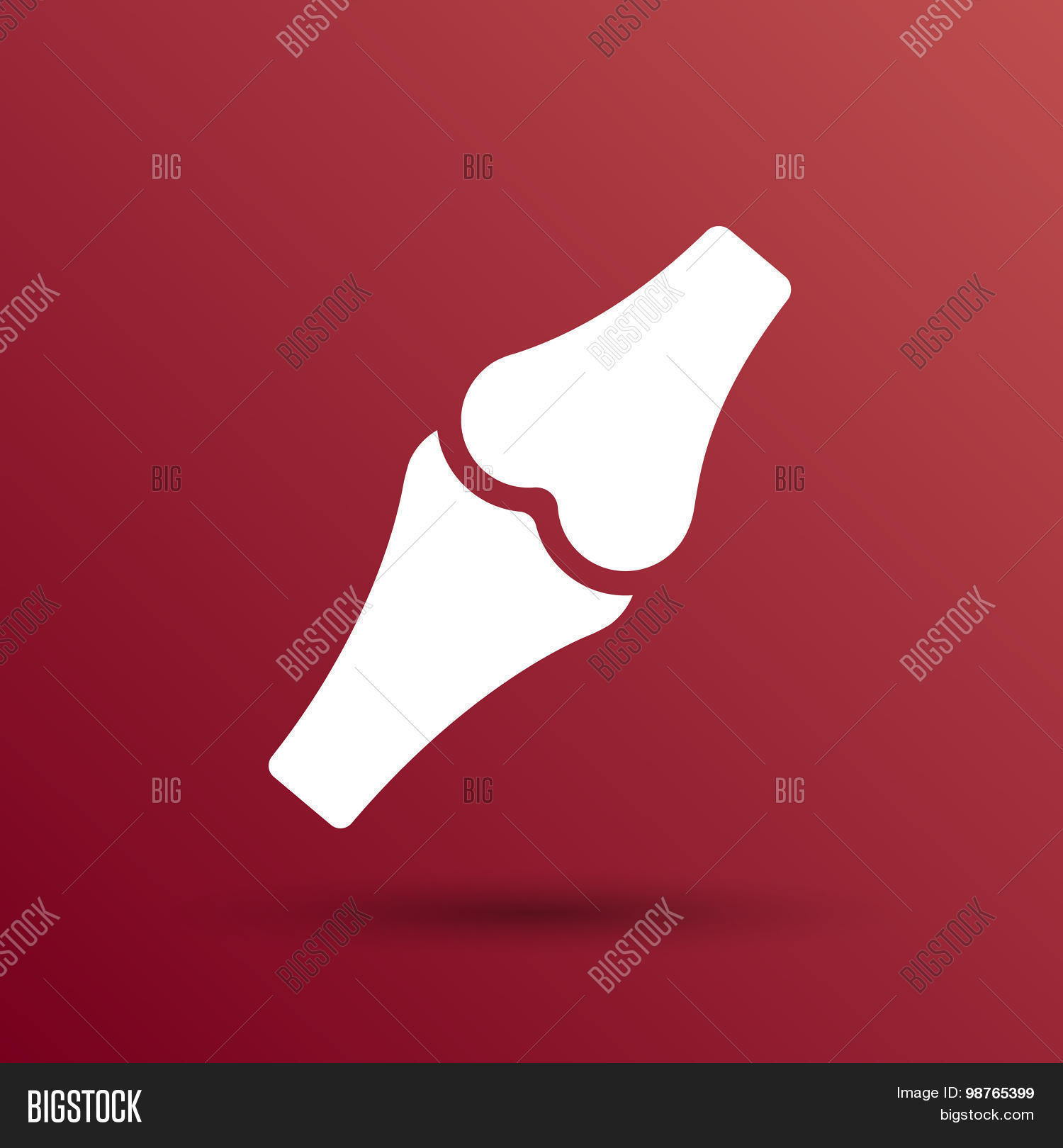 Knee Joint Sign Vector & Photo (Free Trial) | Bigstock