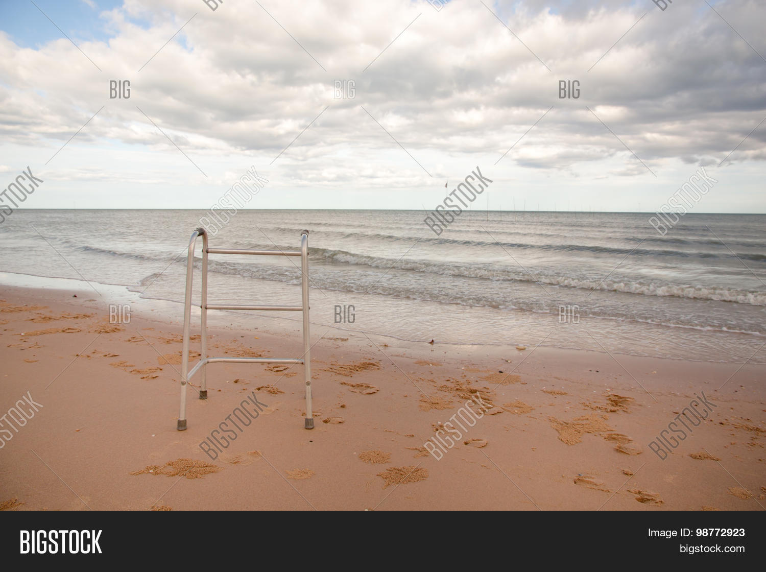 Walker On Sand Beach Image & Photo (Free Trial) | Bigstock