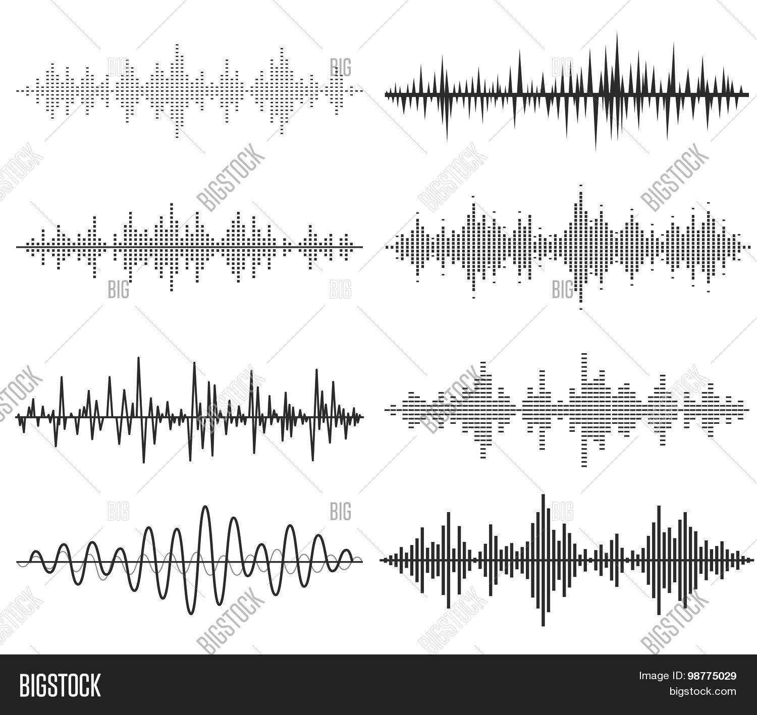 Black Music Sound Vector & Photo (Free Trial) | Bigstock