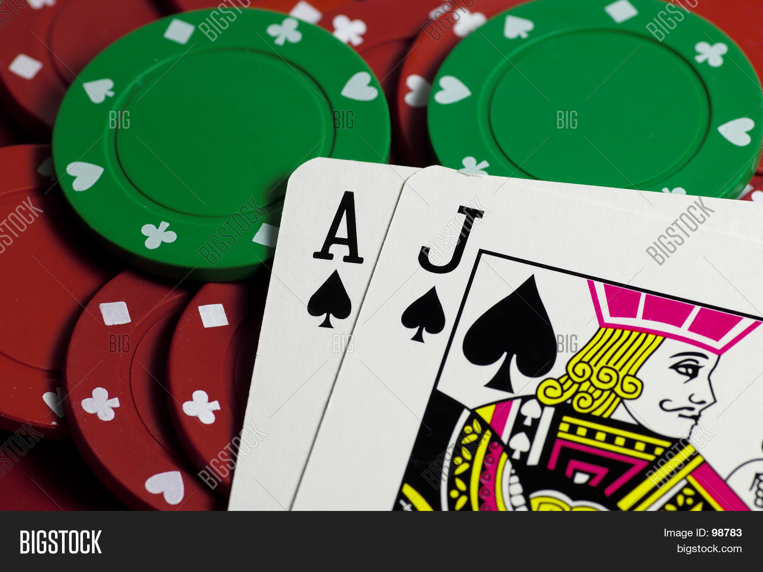 Black Jack Chips Image & Photo (Free Trial) | Bigstock