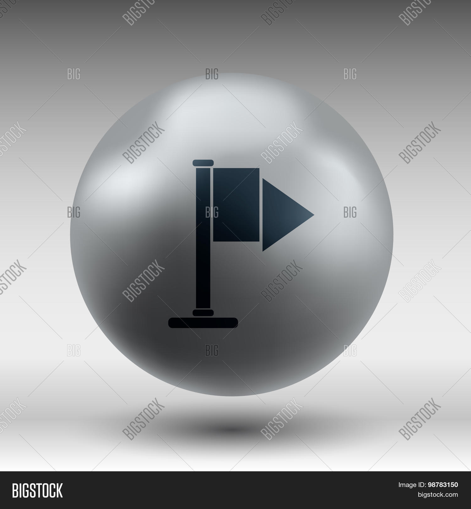 Flag Icon Mark Map Vector & Photo (Free Trial) | Bigstock