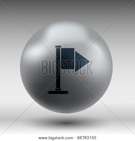 Flag Icon Mark Map Vector & Photo (Free Trial) | Bigstock
