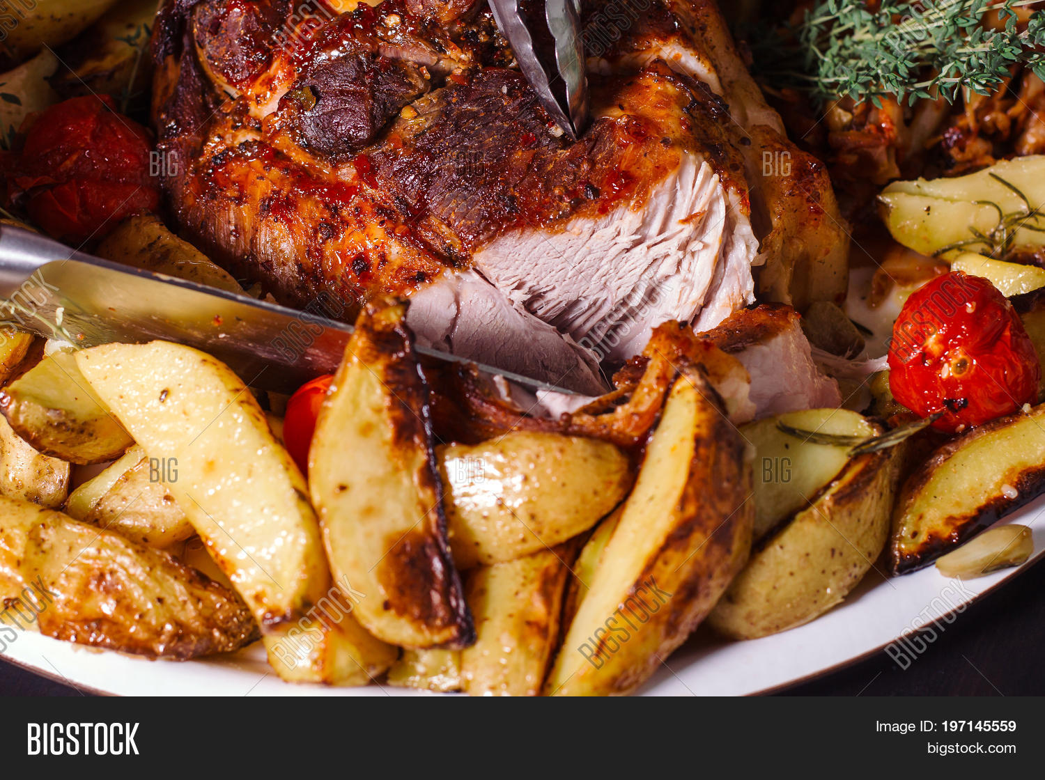 Beef Thigh Rosemary Image & Photo (Free Trial) | Bigstock