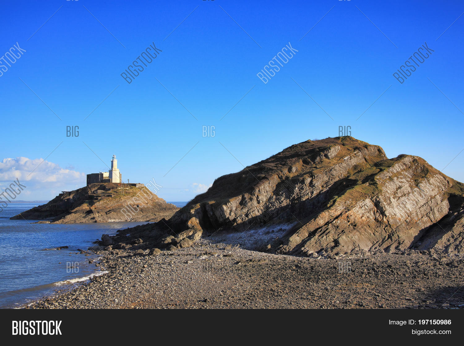 Mumbles Lighthouse Image & Photo (Free Trial) | Bigstock
