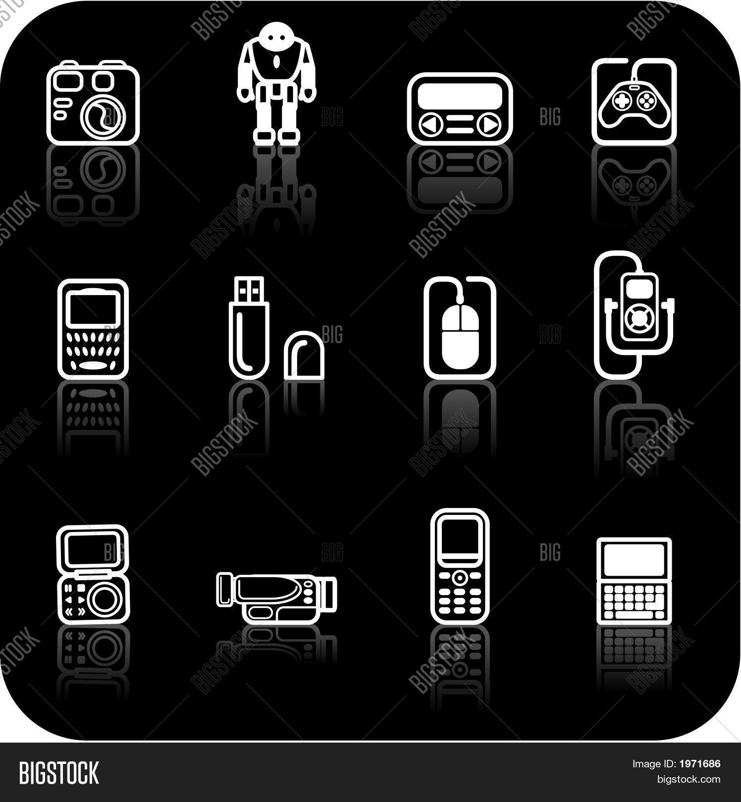 Gadget Icon Set Vector & Photo (Free Trial) | Bigstock