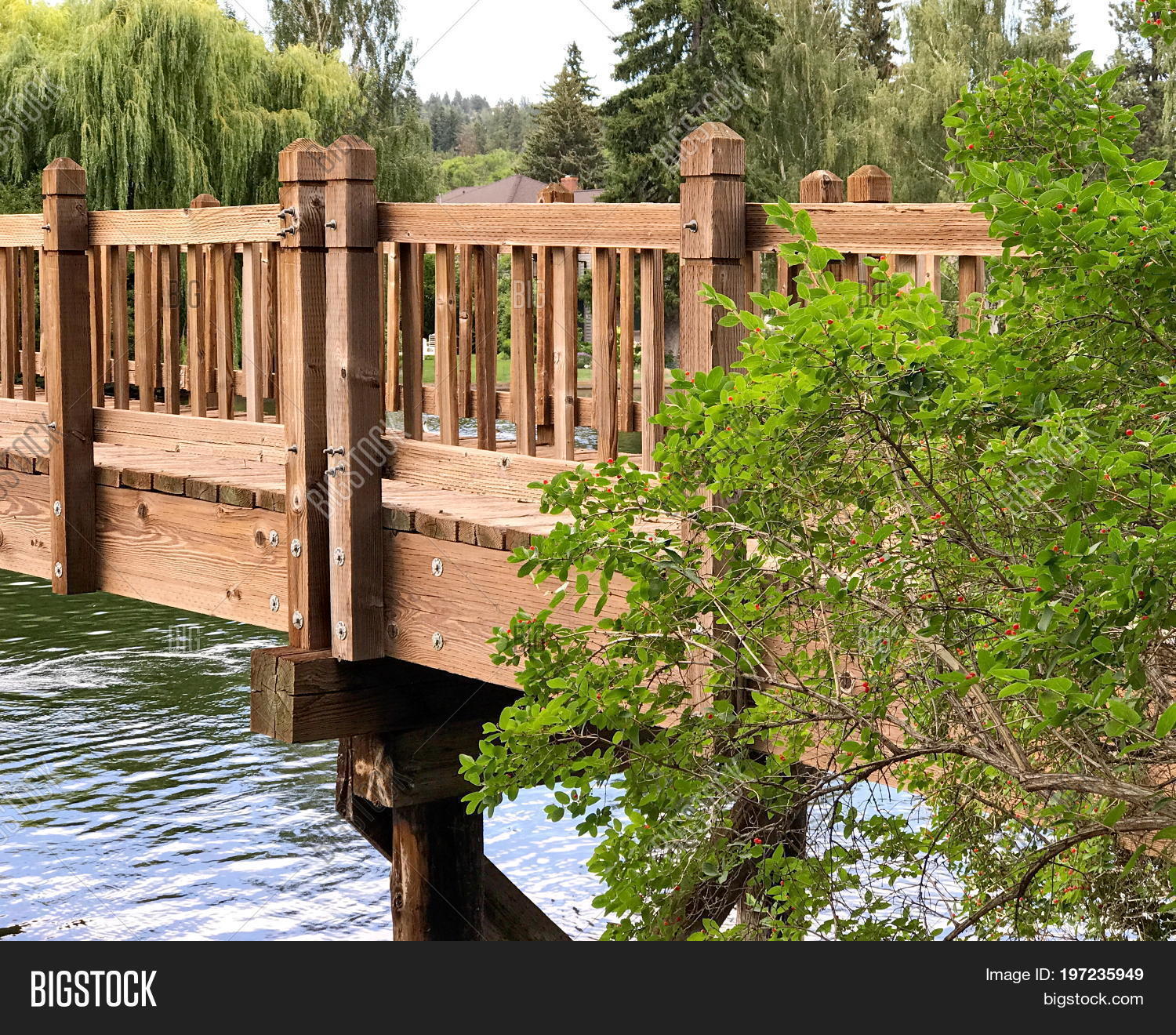 Wooden Foot Bridge Image & Photo (Free Trial) | Bigstock