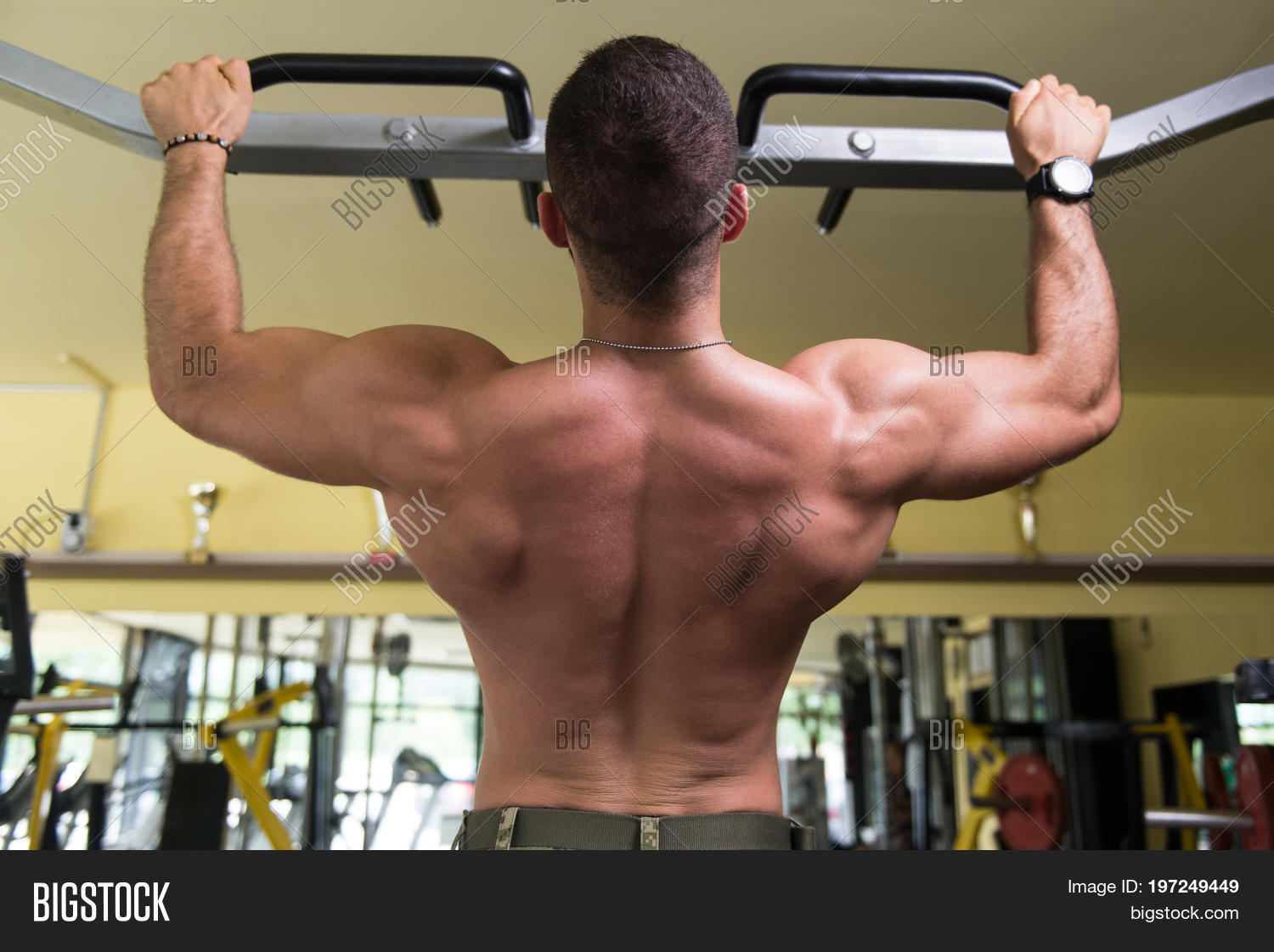 Bodybuilder Doing Pull Image & Photo (Free Trial) | Bigstock
