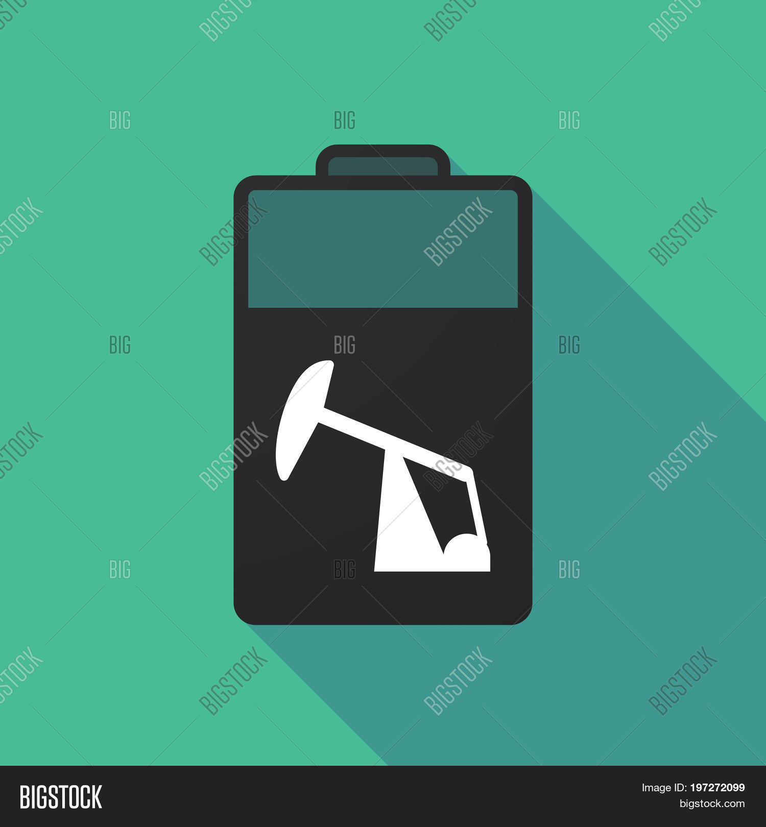 Long Shadow Battery Vector & Photo (Free Trial) | Bigstock