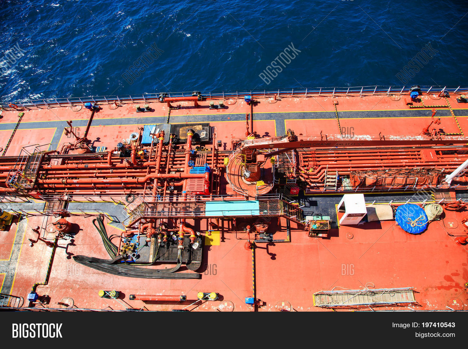 Deck Huge Red Tanker Image & Photo (Free Trial) | Bigstock