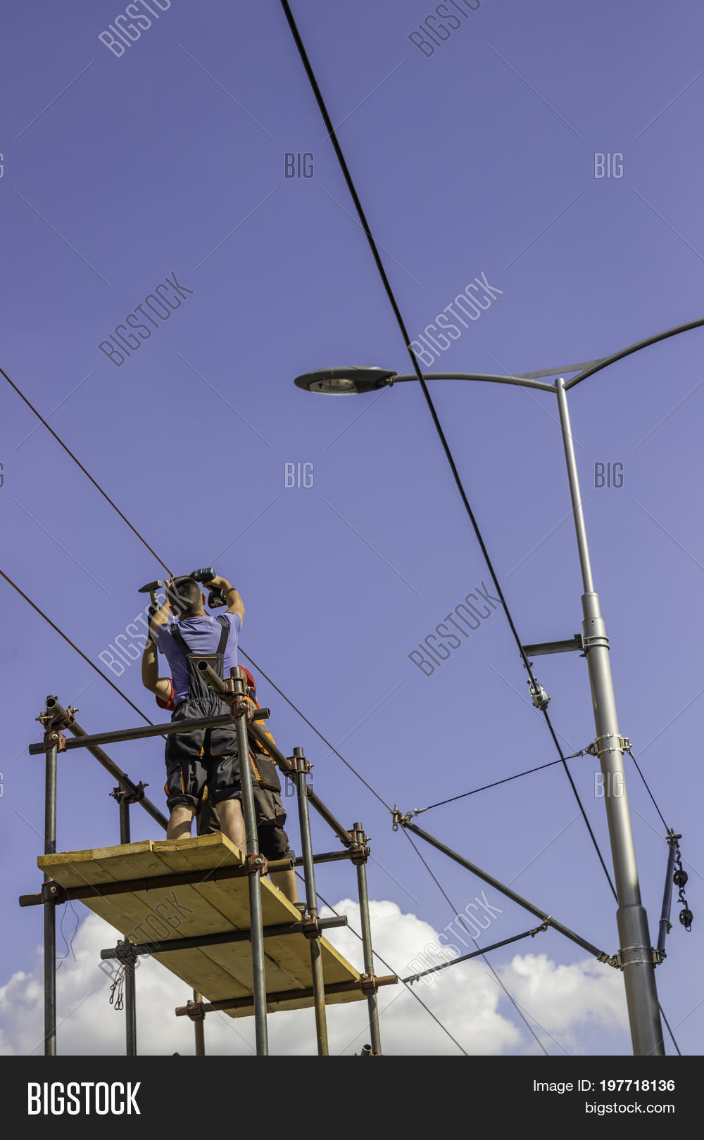 Workers Installing Image & Photo (Free Trial) | Bigstock