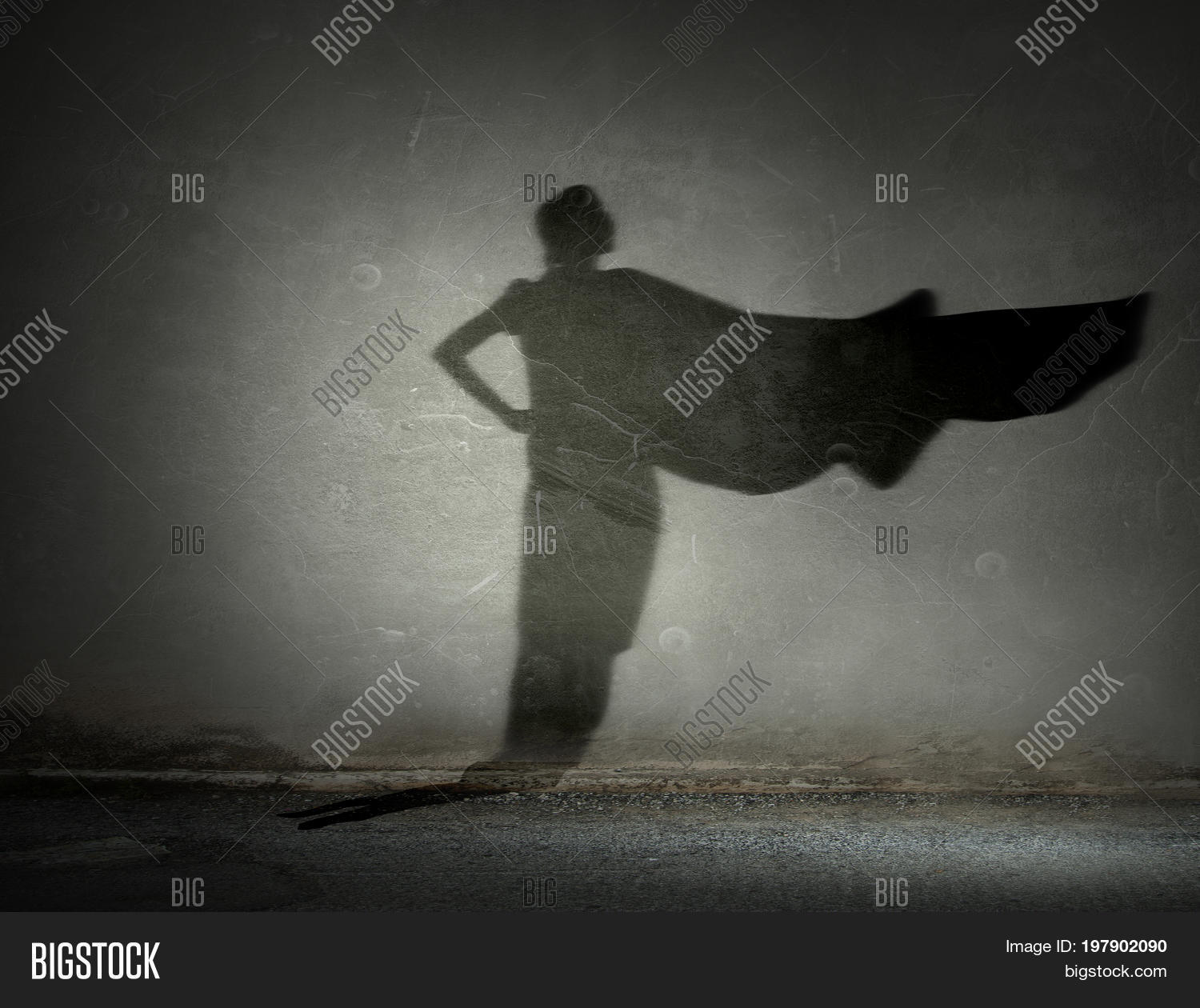 Woman Shadow On Wall. Image & Photo (Free Trial) | Bigstock