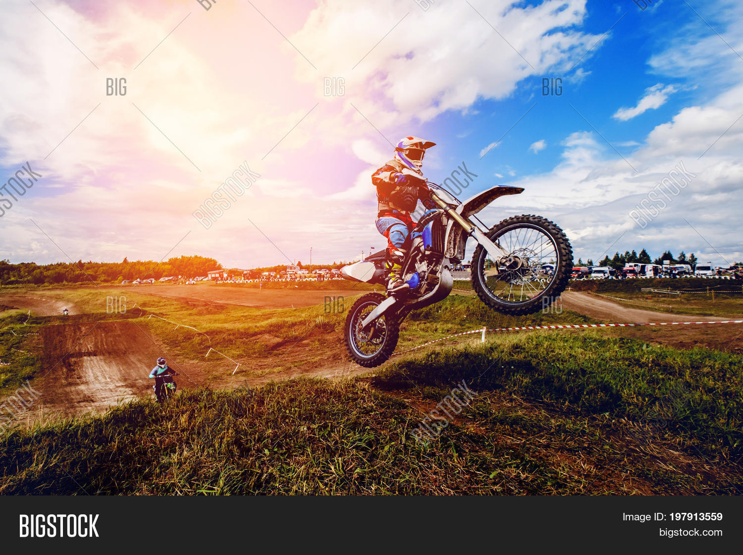 Racer On Mountain Bike Image & Photo (Free Trial) | Bigstock