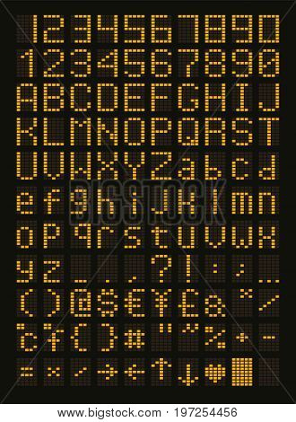 LED Digital Alphabet Vector & Photo (Free Trial) | Bigstock