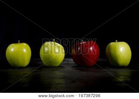 Red Apple Standing Out Image & Photo (Free Trial) | Bigstock