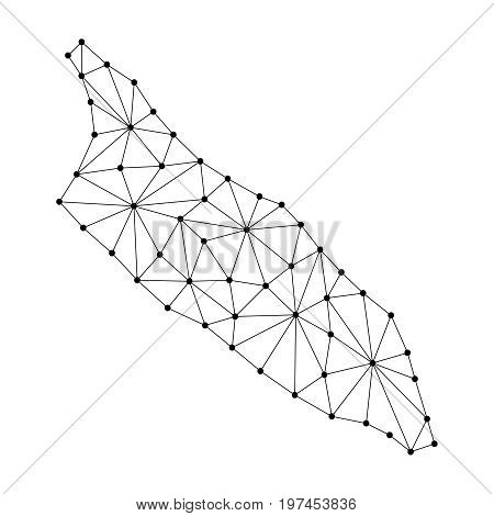 Aruba Map Polygonal Vector & Photo (Free Trial) | Bigstock