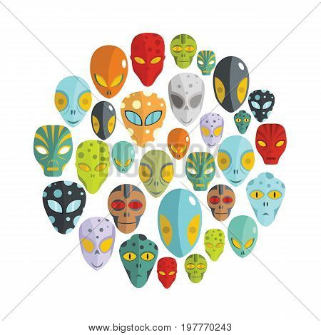 Alien Avatars Cartoon Vector & Photo (Free Trial) | Bigstock