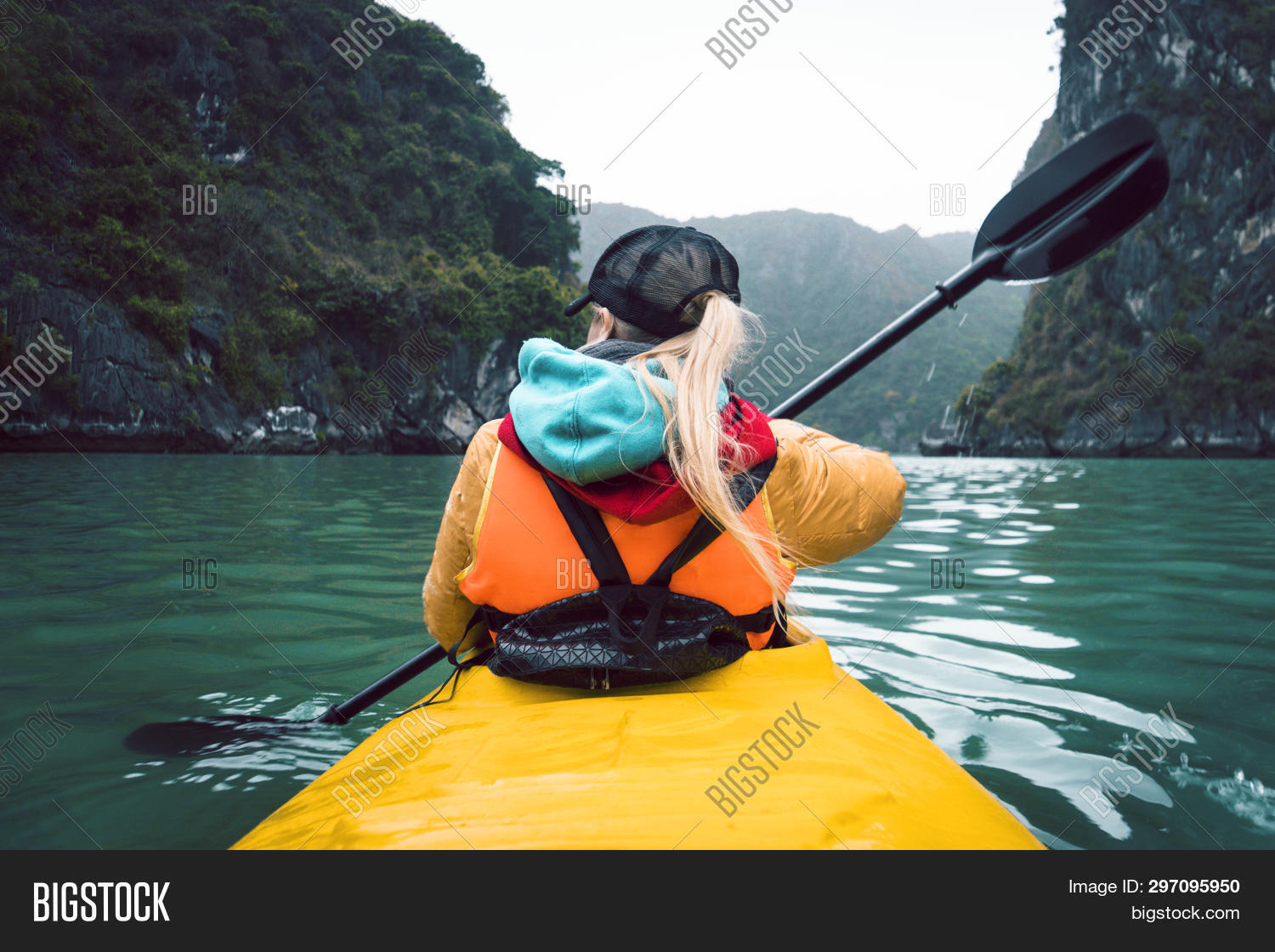 Girl Kayaking On Image & Photo (Free Trial) | Bigstock