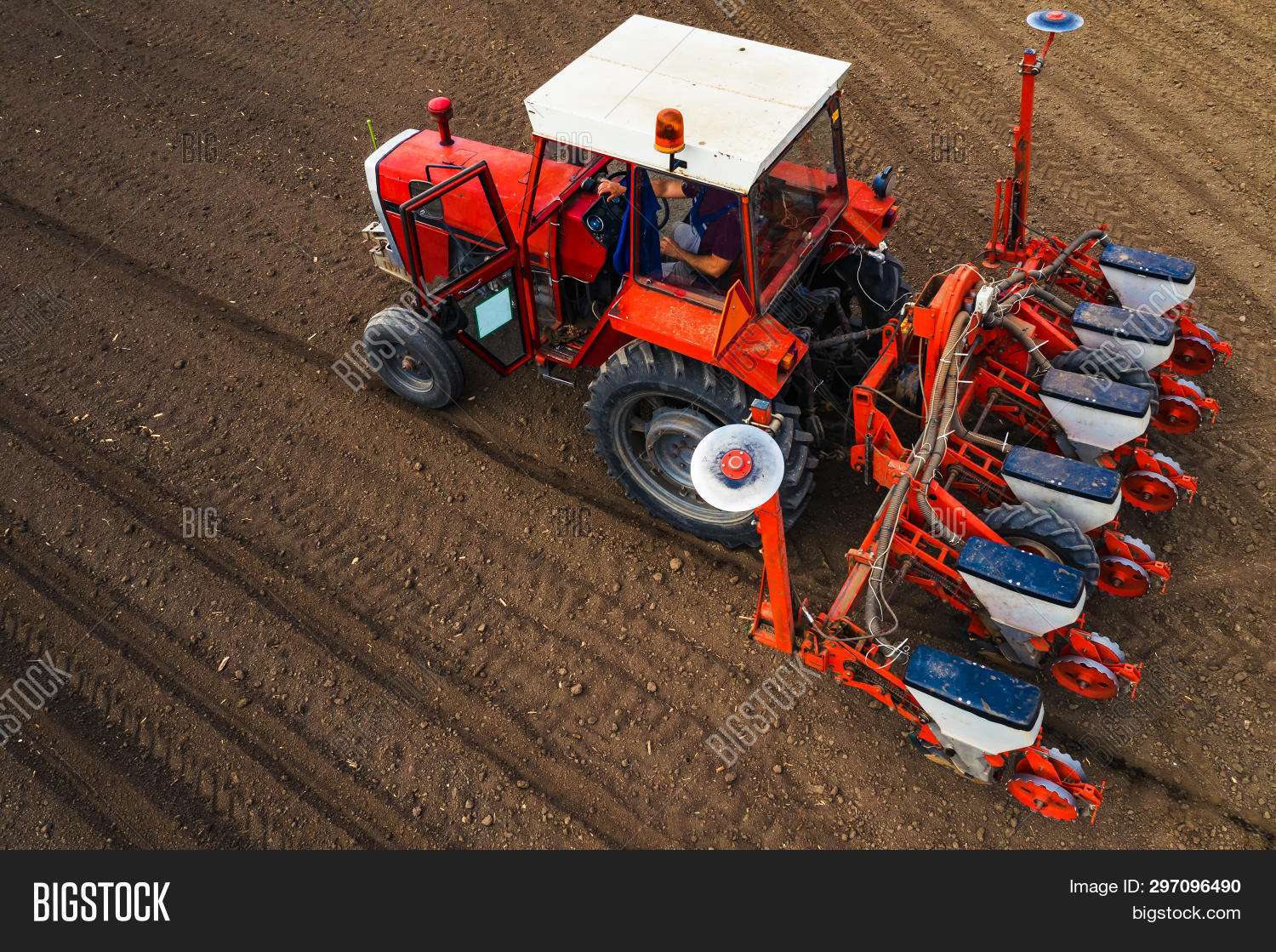 Aerial View Tractor Image & Photo (Free Trial) | Bigstock