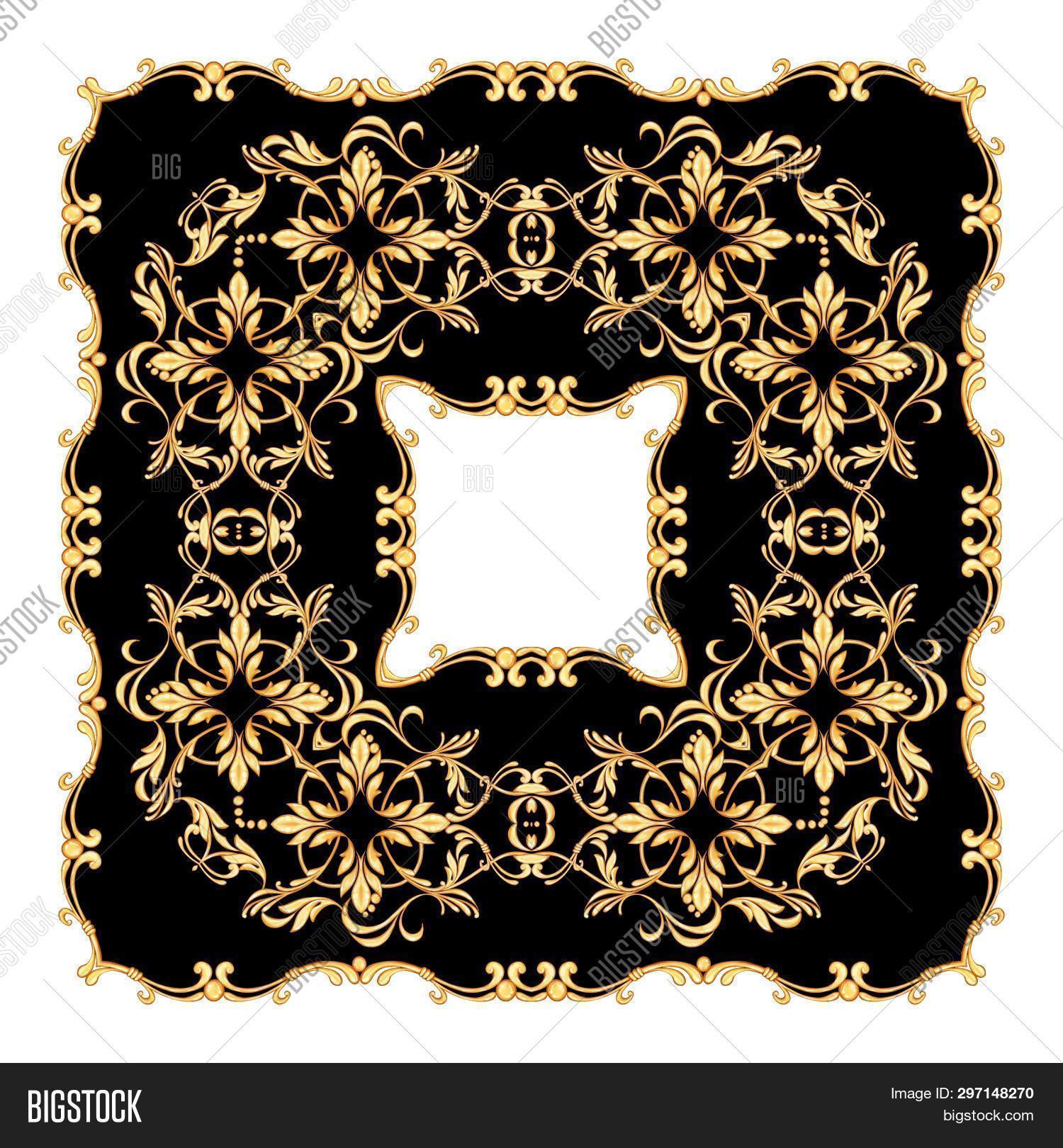 Golden Baroque Frame. Image & Photo (Free Trial) | Bigstock