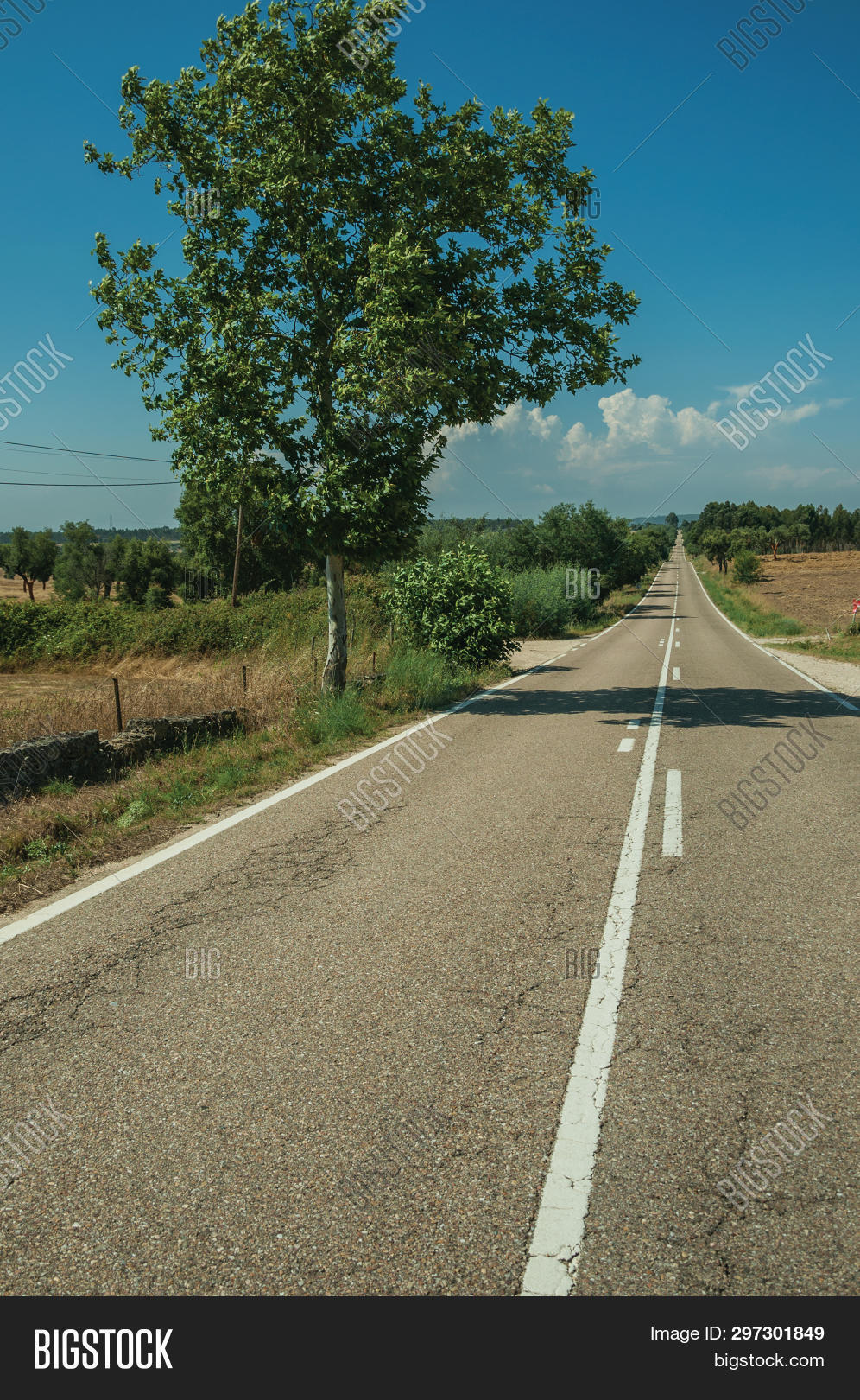 Deserted Straight Road Image & Photo (Free Trial) | Bigstock