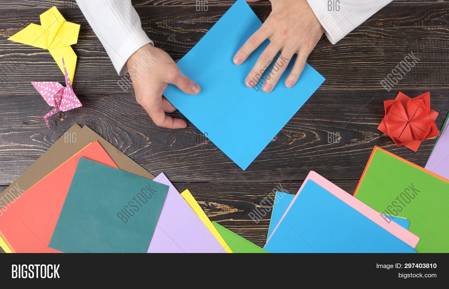 Hands Folding Paper Image & Photo (Free Trial) | Bigstock