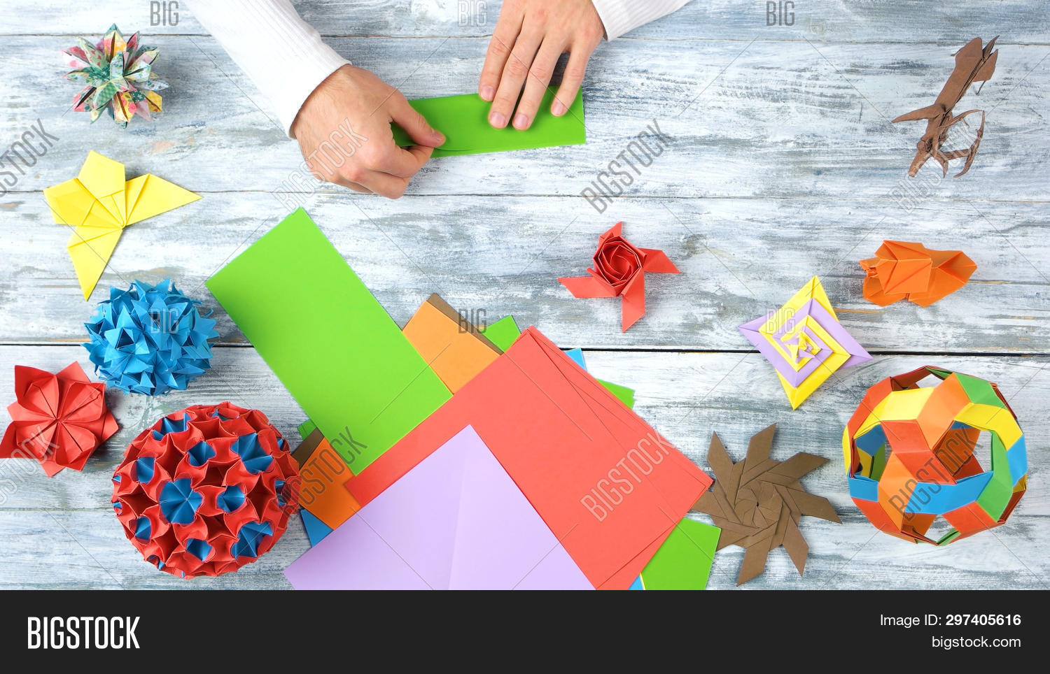Hands Making Origami Image & Photo (Free Trial) | Bigstock