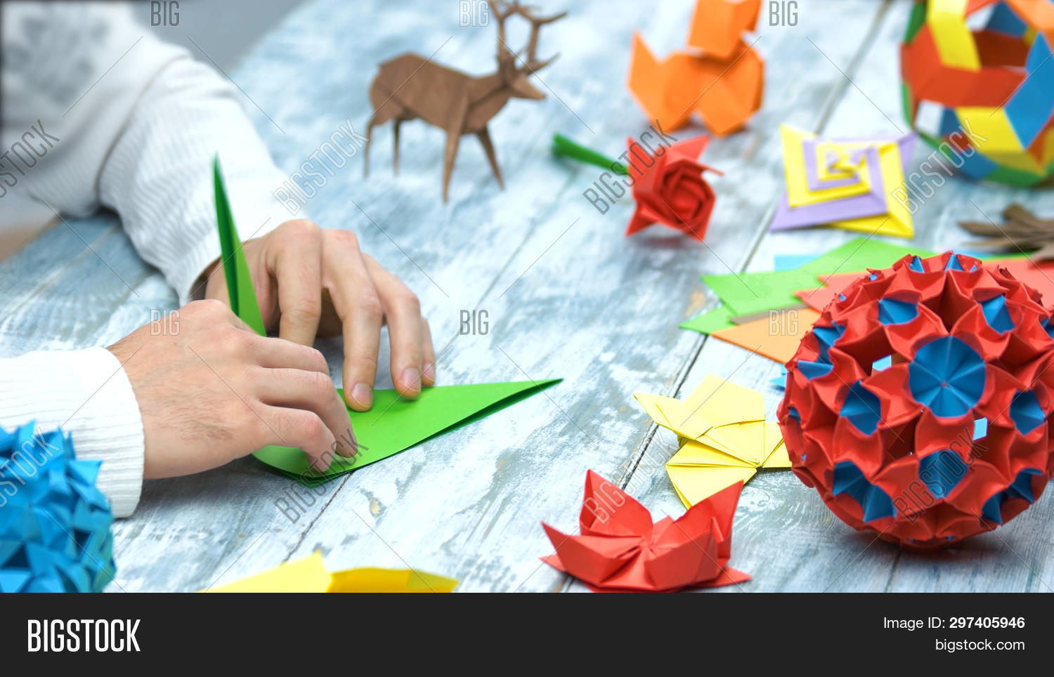 Man Origami Folding Image & Photo (Free Trial) | Bigstock