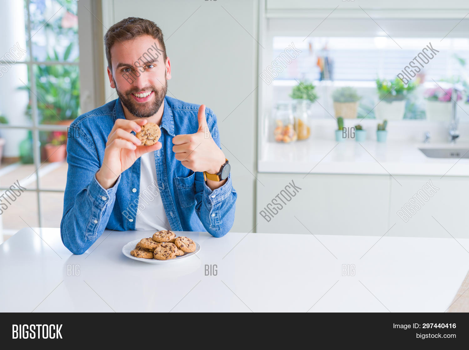 Handsome Man Eating Image & Photo (Free Trial) | Bigstock