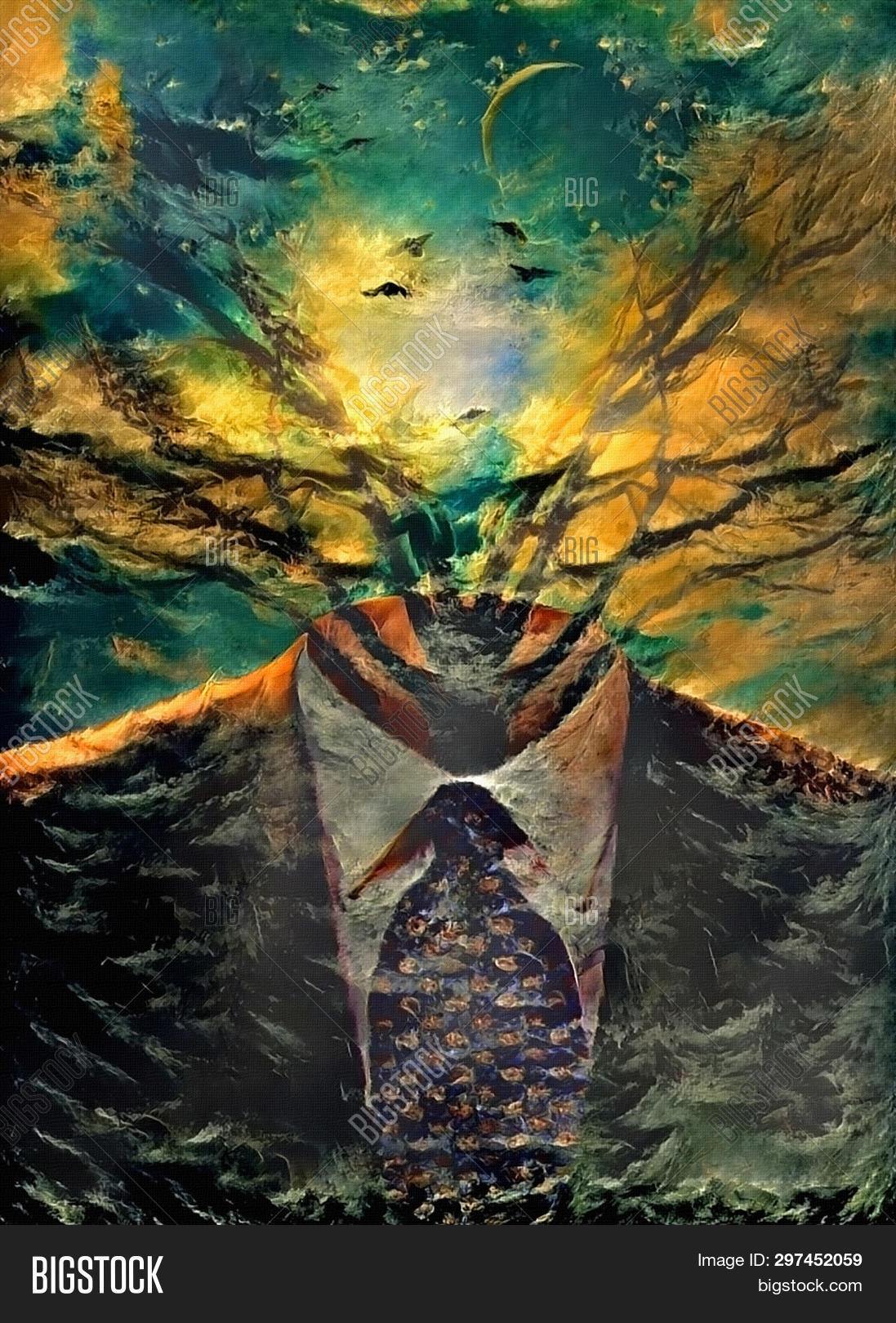 Surreal Painting. Tree Image & Photo (Free Trial) | Bigstock