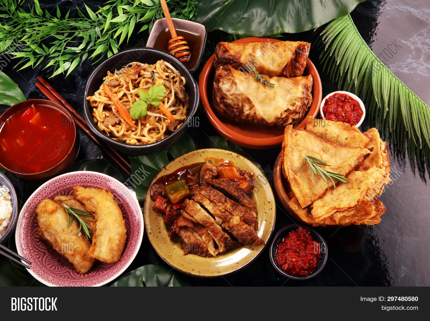 Assorted Chinese Food Image & Photo (Free Trial) | Bigstock