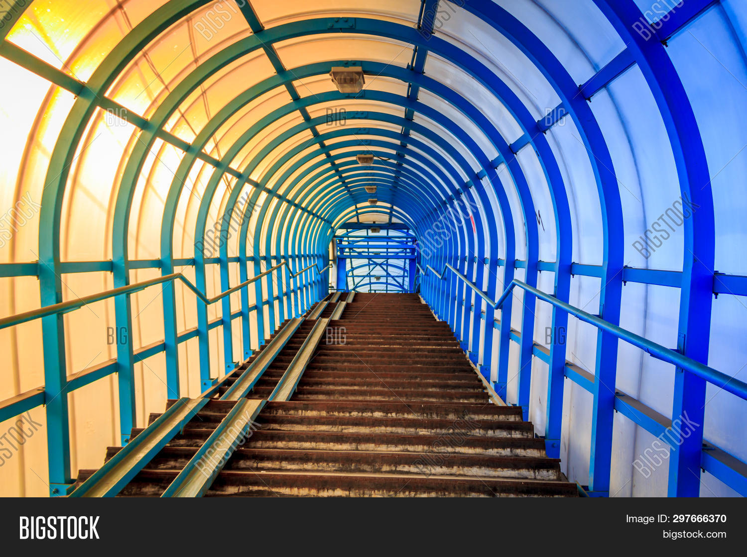Pedestrian Bridge Over Image & Photo (Free Trial) | Bigstock