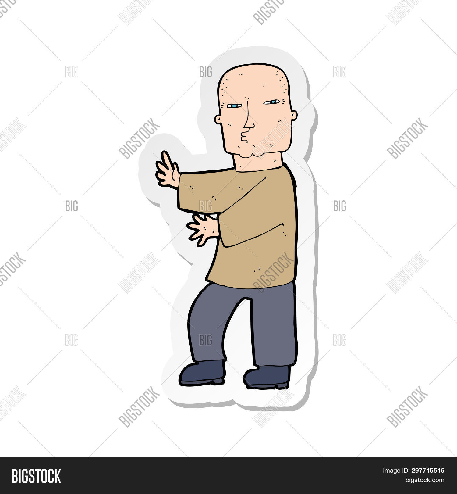 Sticker Cartoon Tough Image & Photo (Free Trial) | Bigstock