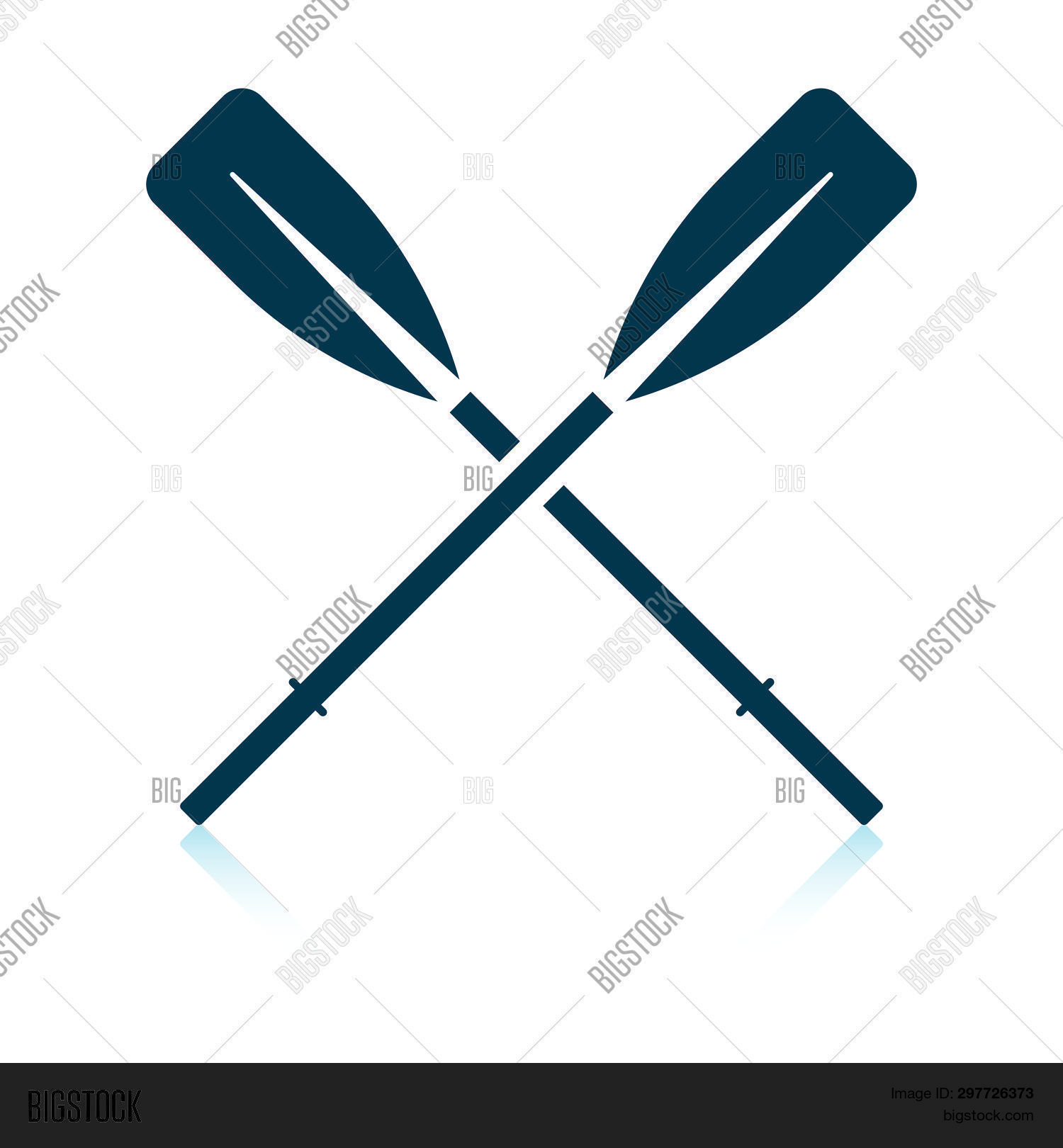 Icon Boat Oars. Vector & Photo (Free Trial) | Bigstock