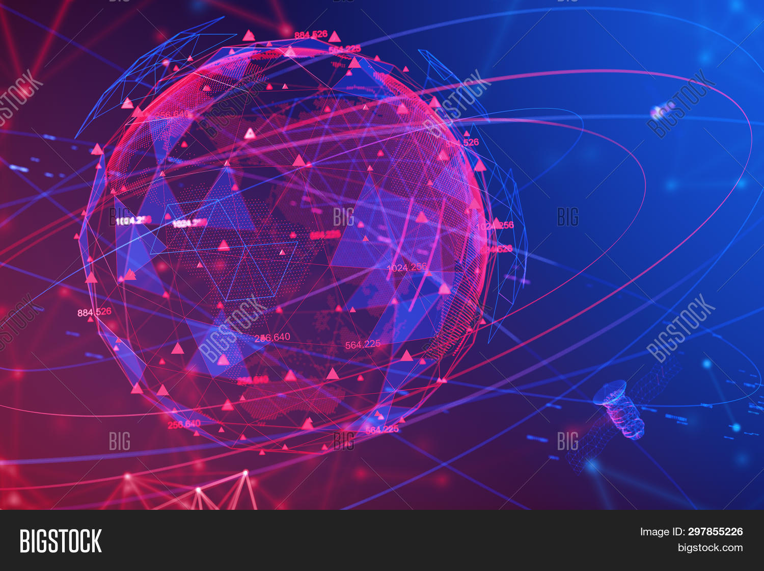 Hologram Earth Red Image & Photo (Free Trial) | Bigstock