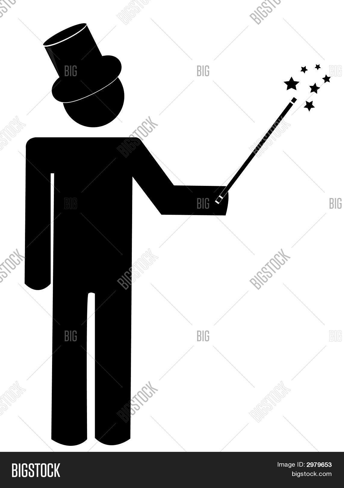 Stick Man Magic Hat Image & Photo (Free Trial) | Bigstock
