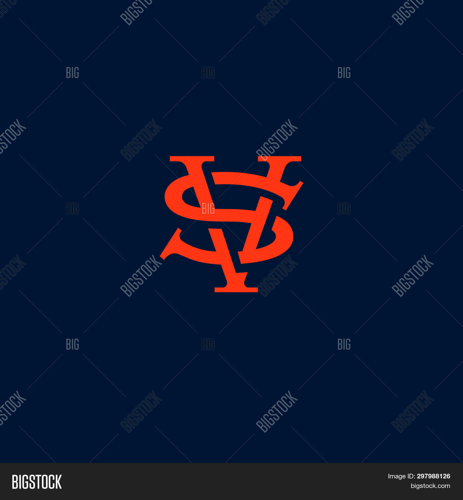 S V Monogram. S V Vector & Photo (Free Trial) | Bigstock
