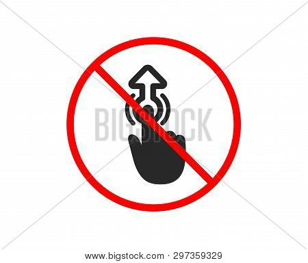 No Stop. Swipe Icon. Vector & Photo (Free Trial) | Bigstock