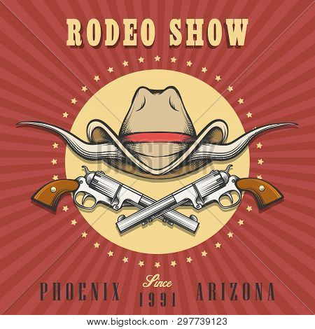 Rodeo Show Emblem Vector & Photo (Free Trial) | Bigstock