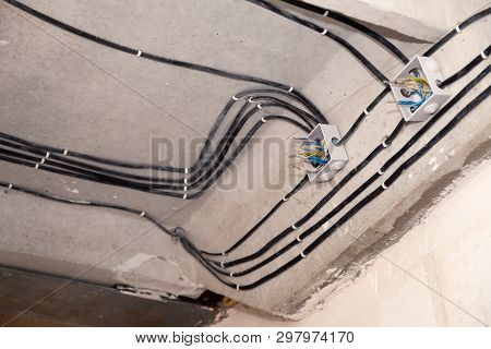 Cable Laying Ceiling. Image & Photo (Free Trial) | Bigstock