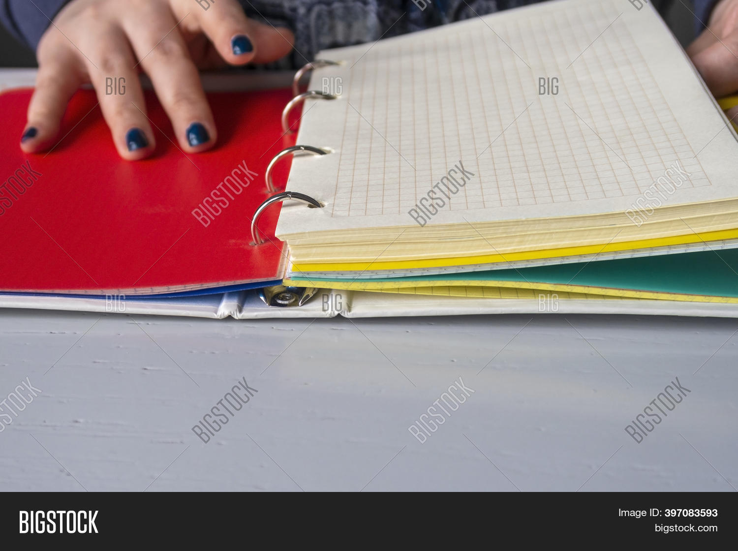 Girl Hands Binder Image & Photo (Free Trial) | Bigstock