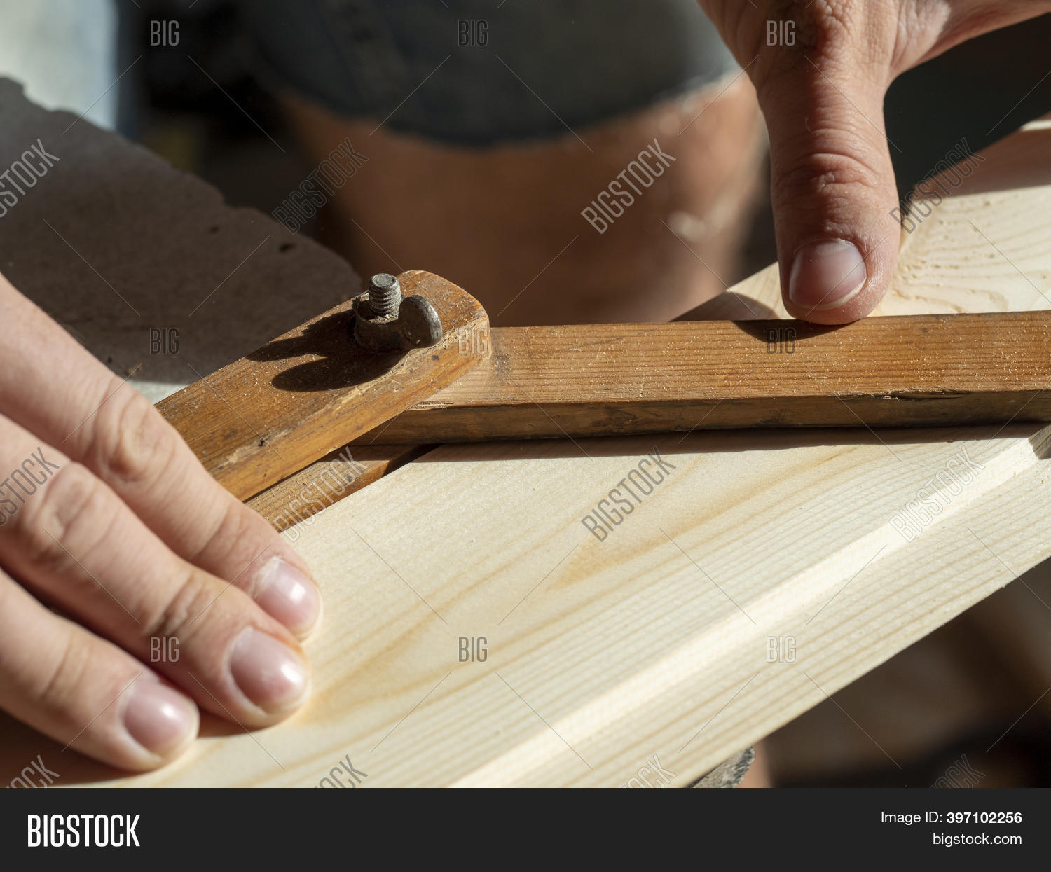 Builder Measures Image & Photo (Free Trial) | Bigstock
