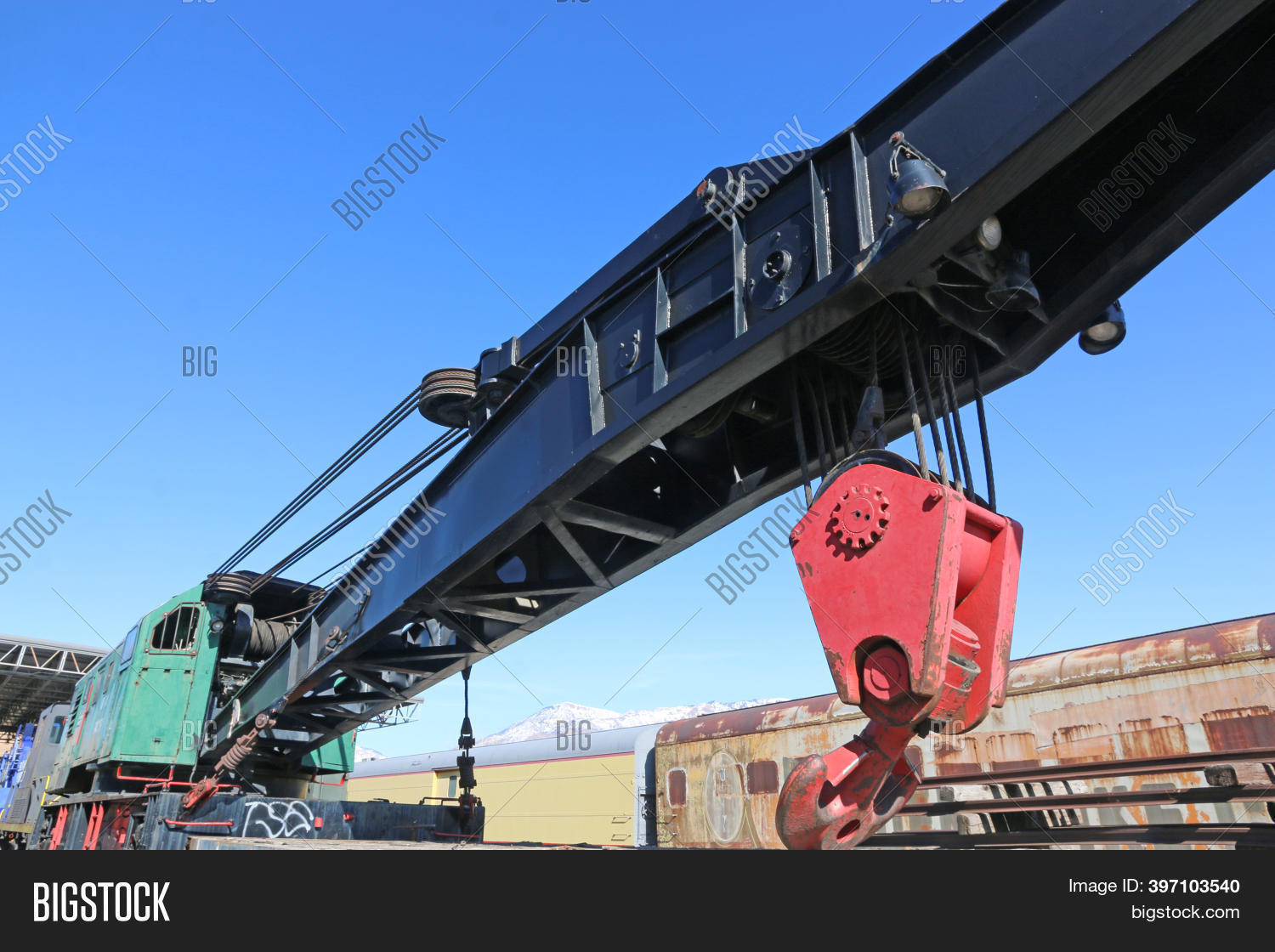 Crane Hook On Train Image & Photo (Free Trial) | Bigstock