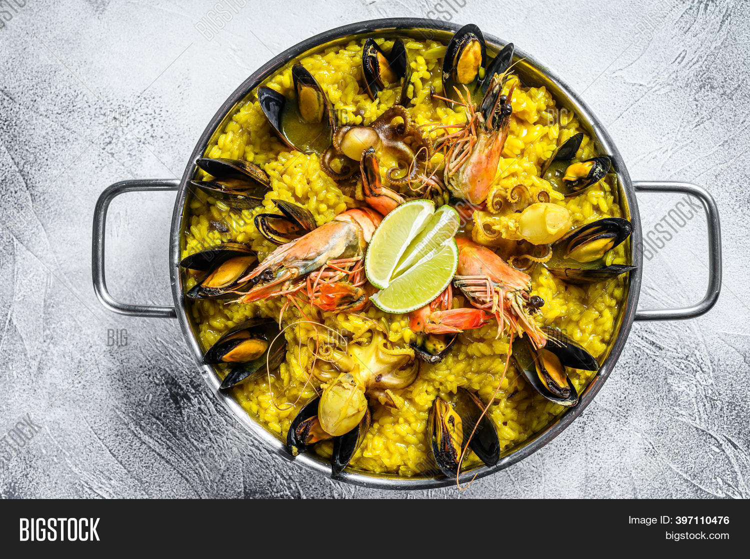 Seafood Paella Fry Pan Image & Photo (Free Trial) | Bigstock