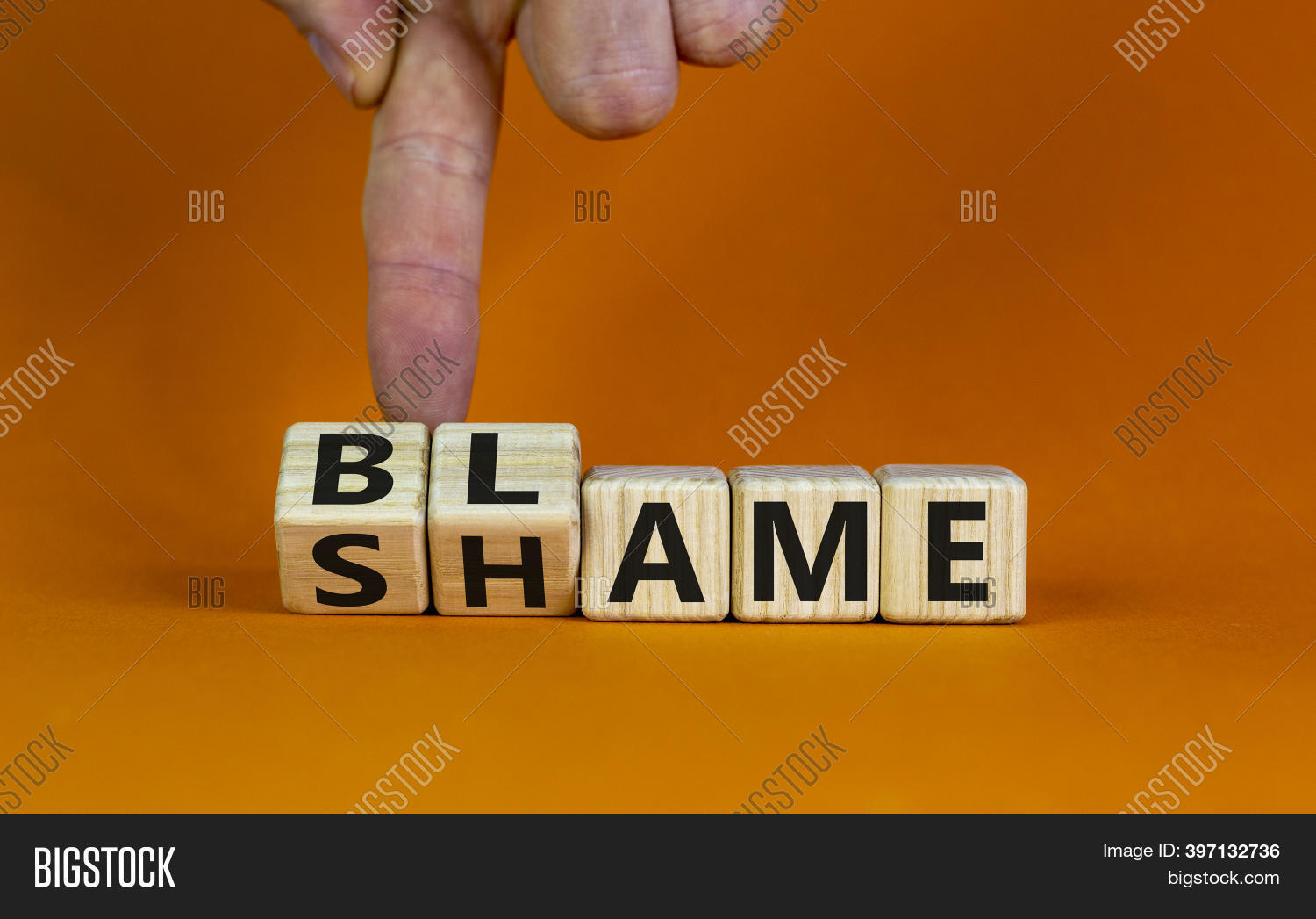 Blame Shame. Male Hand Image & Photo (Free Trial) | Bigstock
