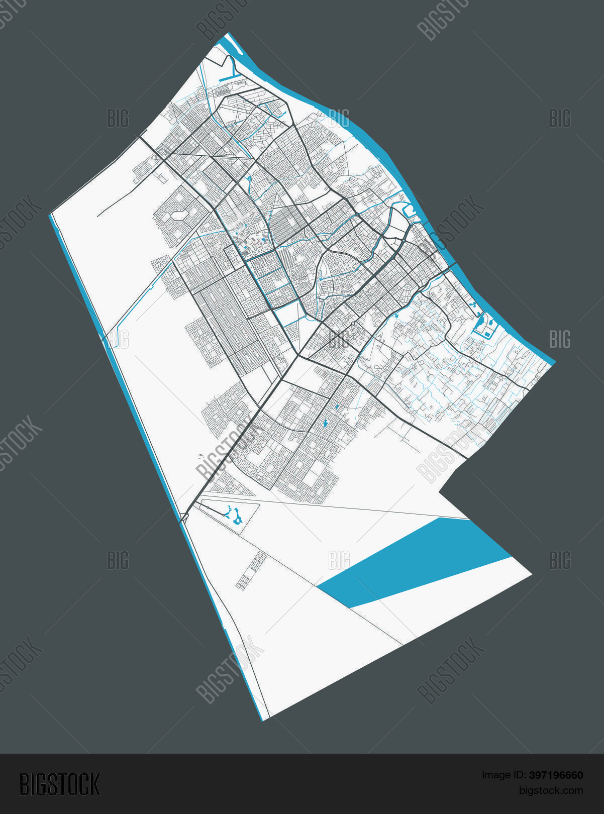 Basra Map. Detailed Vector & Photo (Free Trial) | Bigstock