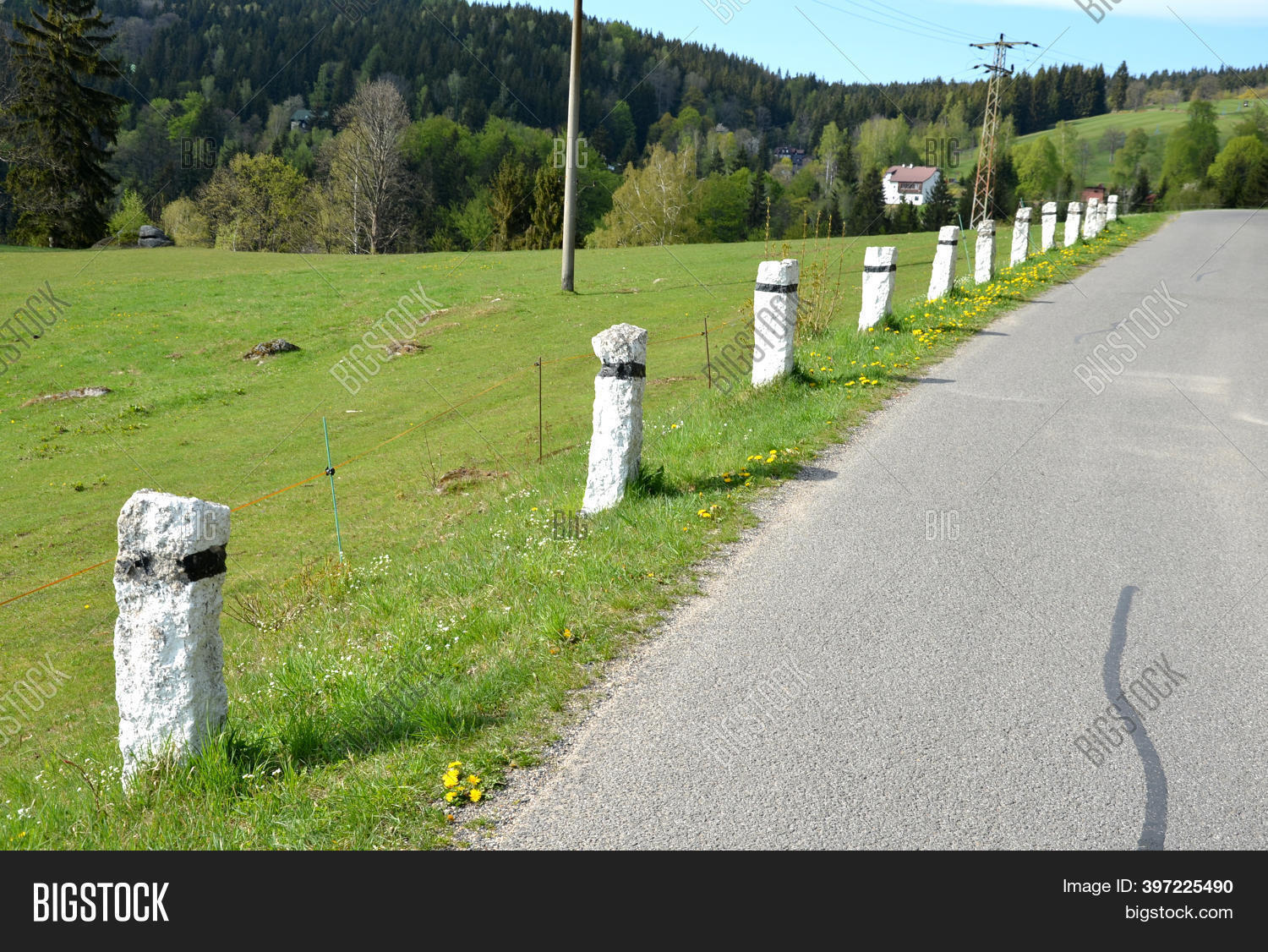 Granite Stone Bollards Image & Photo (Free Trial) | Bigstock
