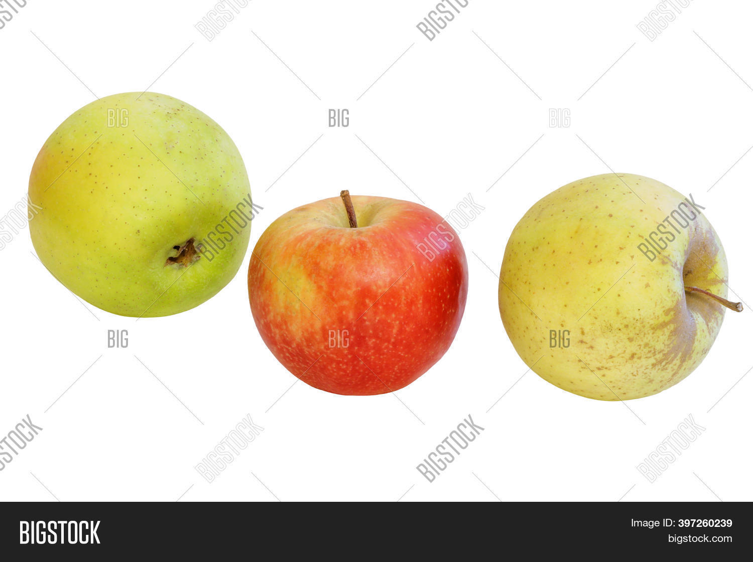 Image Three Apples On Image & Photo (Free Trial) | Bigstock