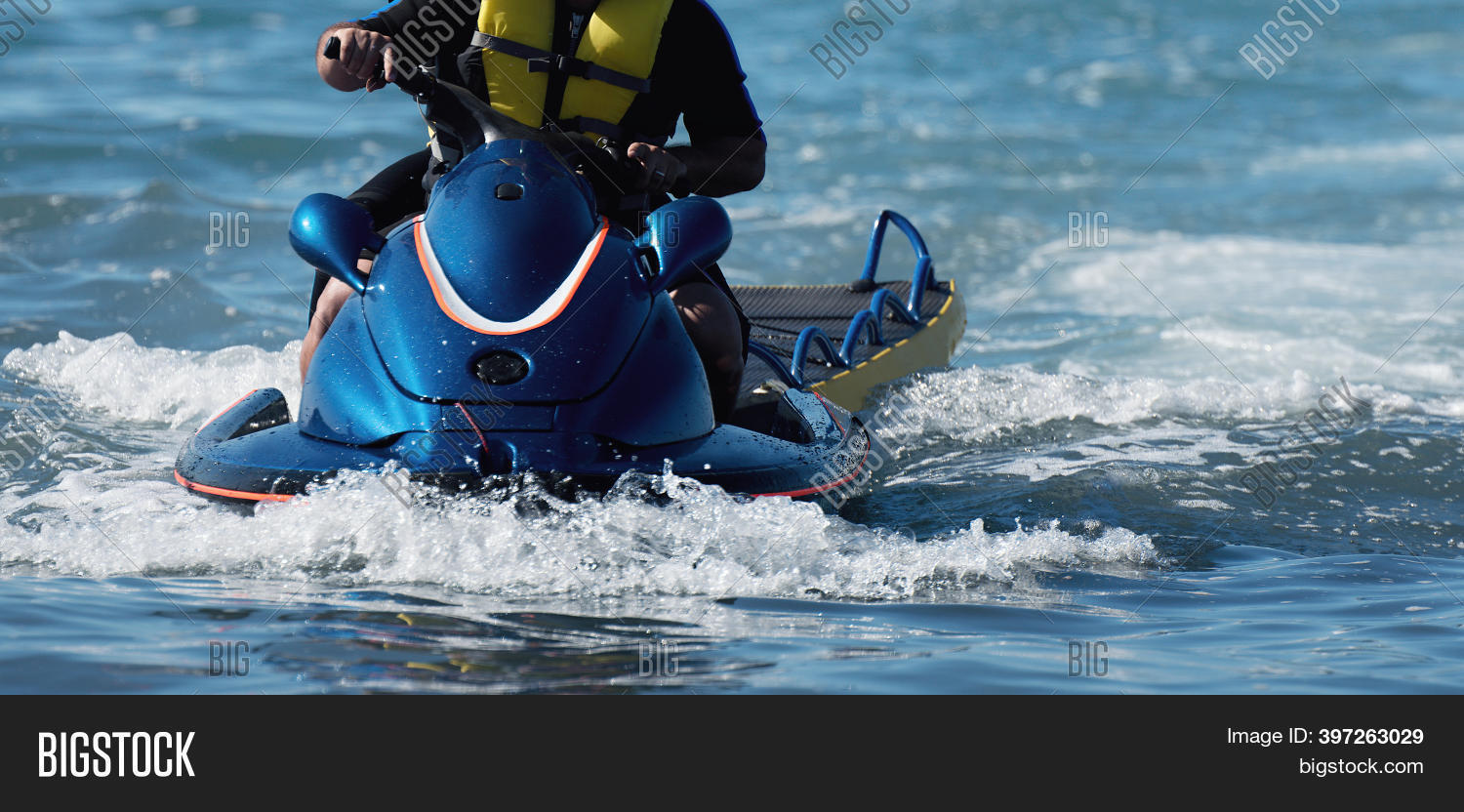 Lifeguard On Jet Ski Image & Photo (Free Trial) | Bigstock
