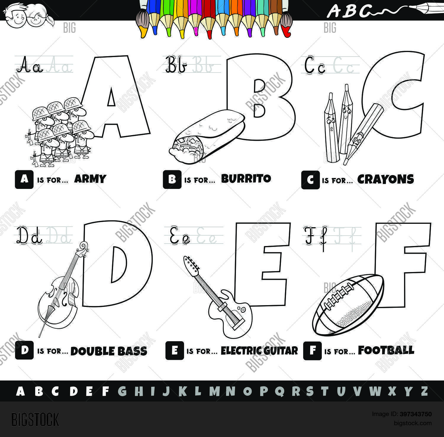 Black White Cartoon Vector & Photo (Free Trial) | Bigstock